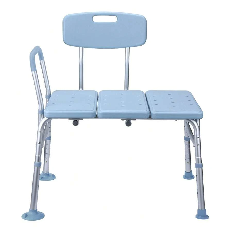 Liliin Siège De Bain Bleu Pour Seniors Chaise De Douche Réglable En