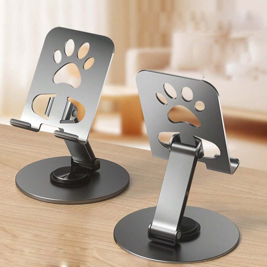 360° Rotatable Foldable All-Metal Desk Phone Holder Stand, Versatile ...