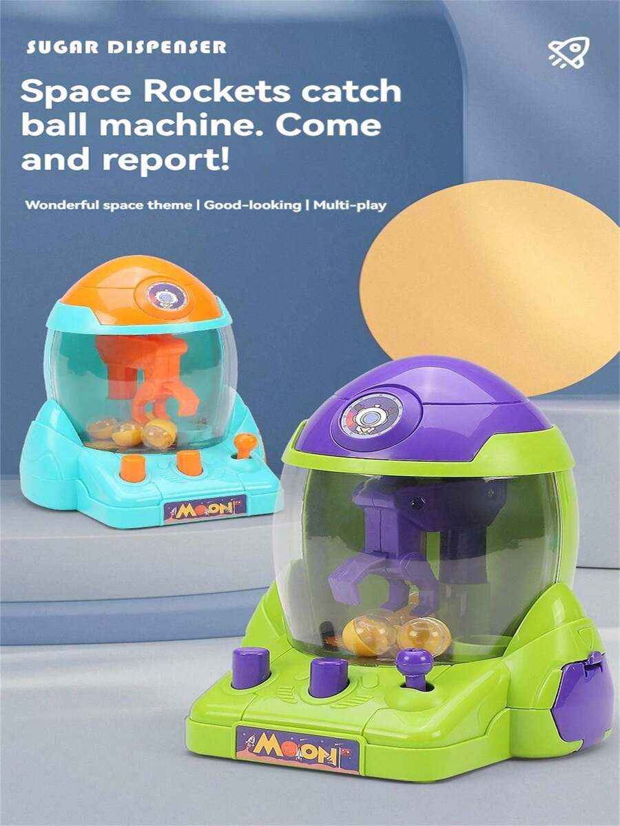 Mini Space Rocket Claw Machine For Kids, Family Interactive Toy ...