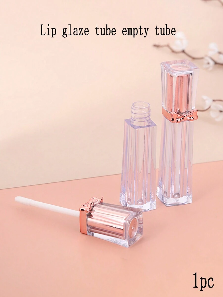 1pc 4ml Clear Lip Gloss Tube With Square Shape Empty Lipstick Container ...