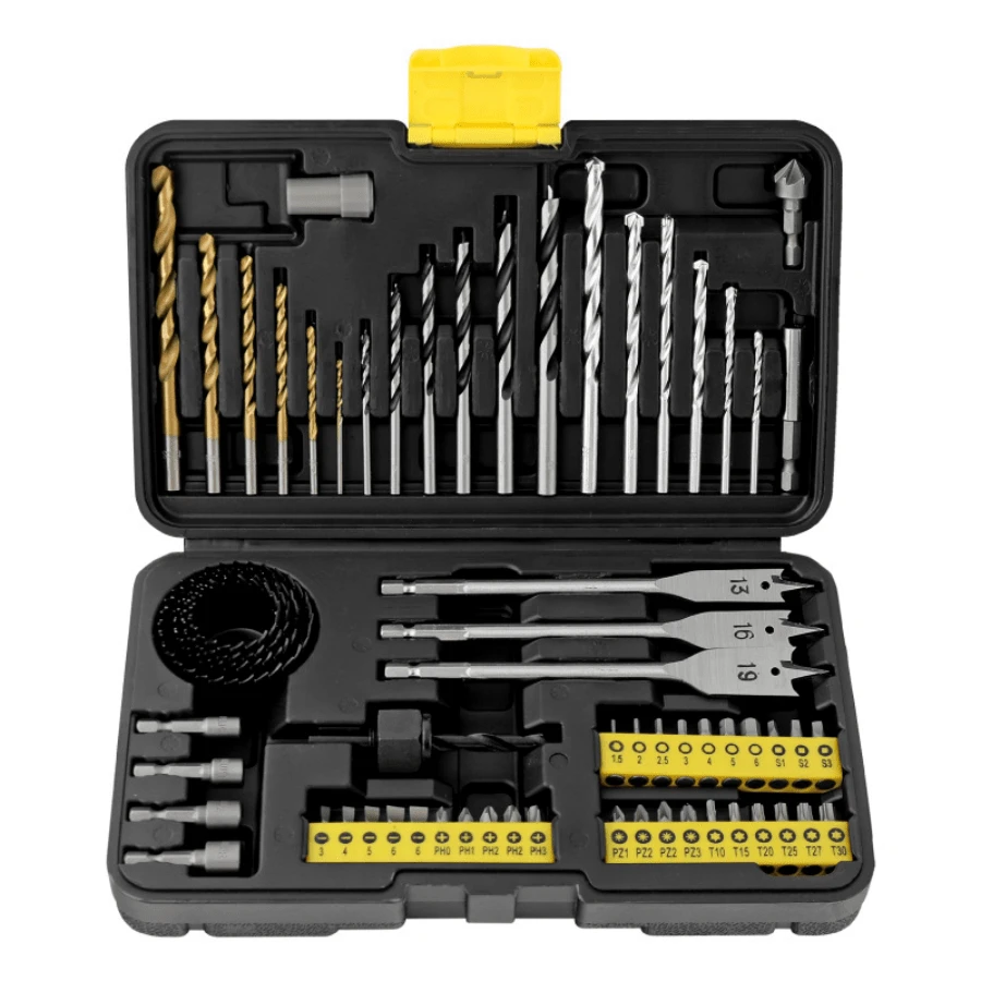 Drill Bit Set, 63-Pieces Drill Bits And Driver Set For Wood Metal ...