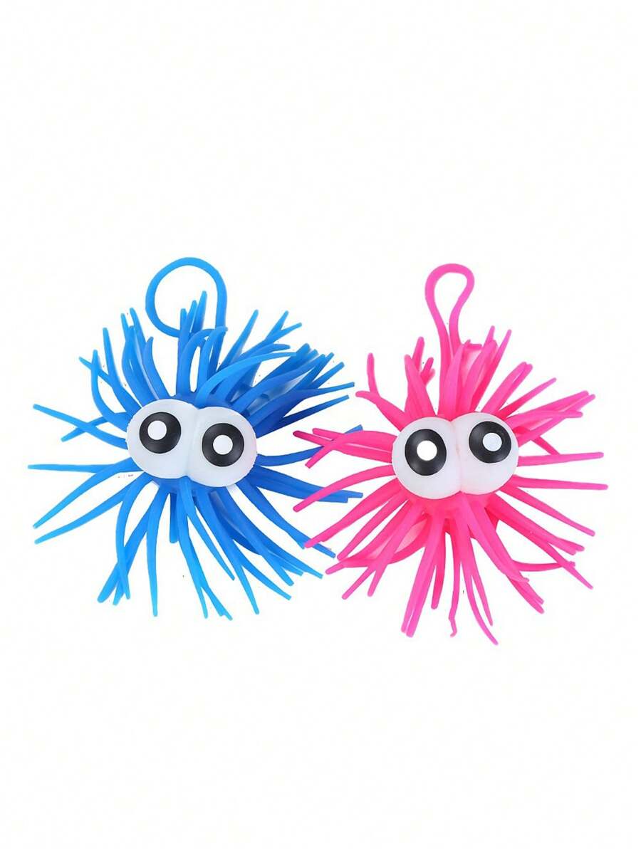 1/5pcs Random Stress Reducing Toys, Sea Urchin Balls Fur Balls, Fun, Therapeutic Stress Reducer ...