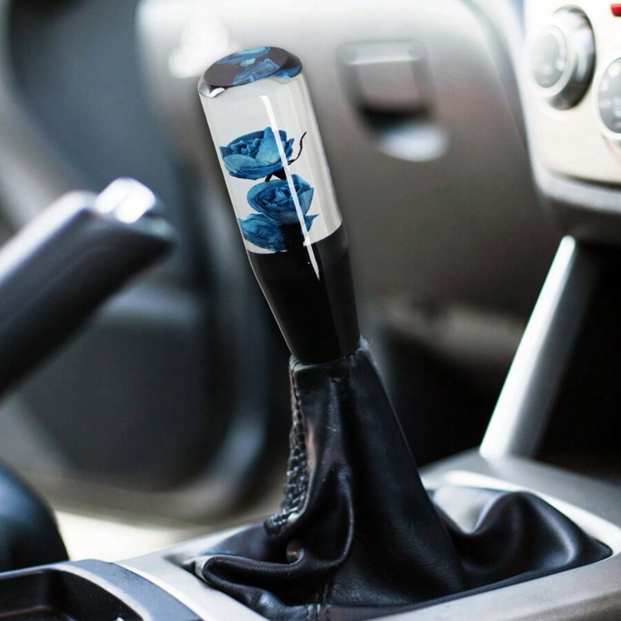 JDM 15CM VIP Clear Real Flowers Manual Gear Stick Shift Knob Lever ...