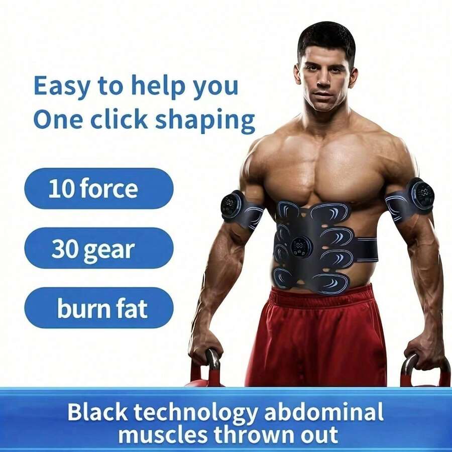 Ultimate Abs Sculpting: USB-Powered Smart Fitness Belt With 10 Modes ...