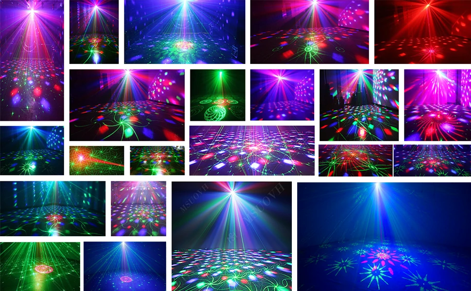 USB 3 In 1 LED Stage Lights DJ Strobe Lights, Audio Event Disco Lights ...