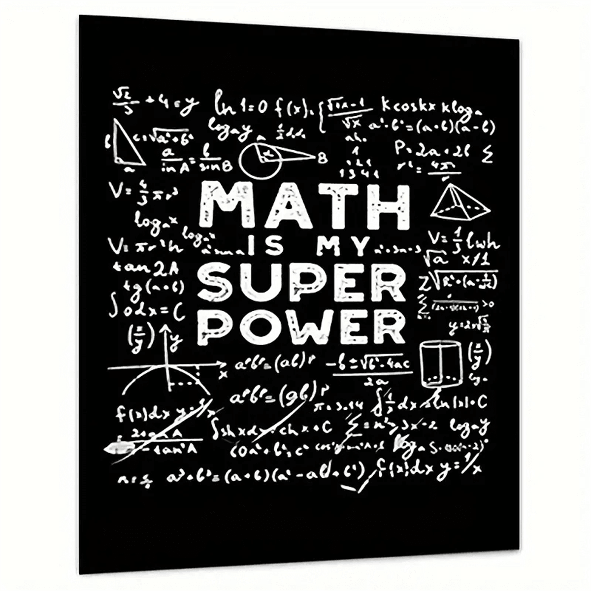Math Classroom Decor, Math Is My Superpower, Perfect Artwork For ...