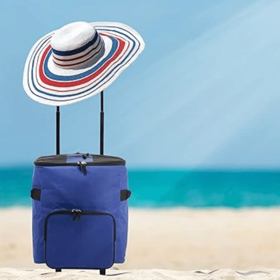 Eternal Living Collapsible Rolling Cooler With Wheels For Sand And ...