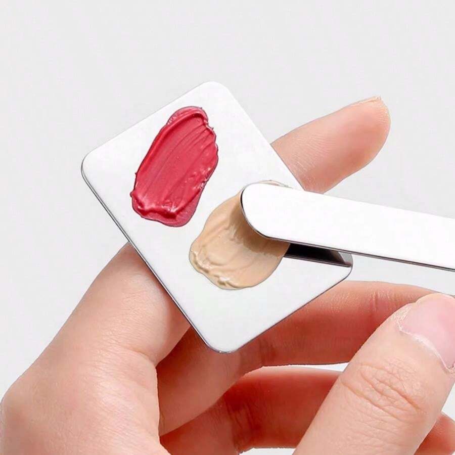 Makeup Artist's Stainless Steel Ring Palette For Clean Foundation ...