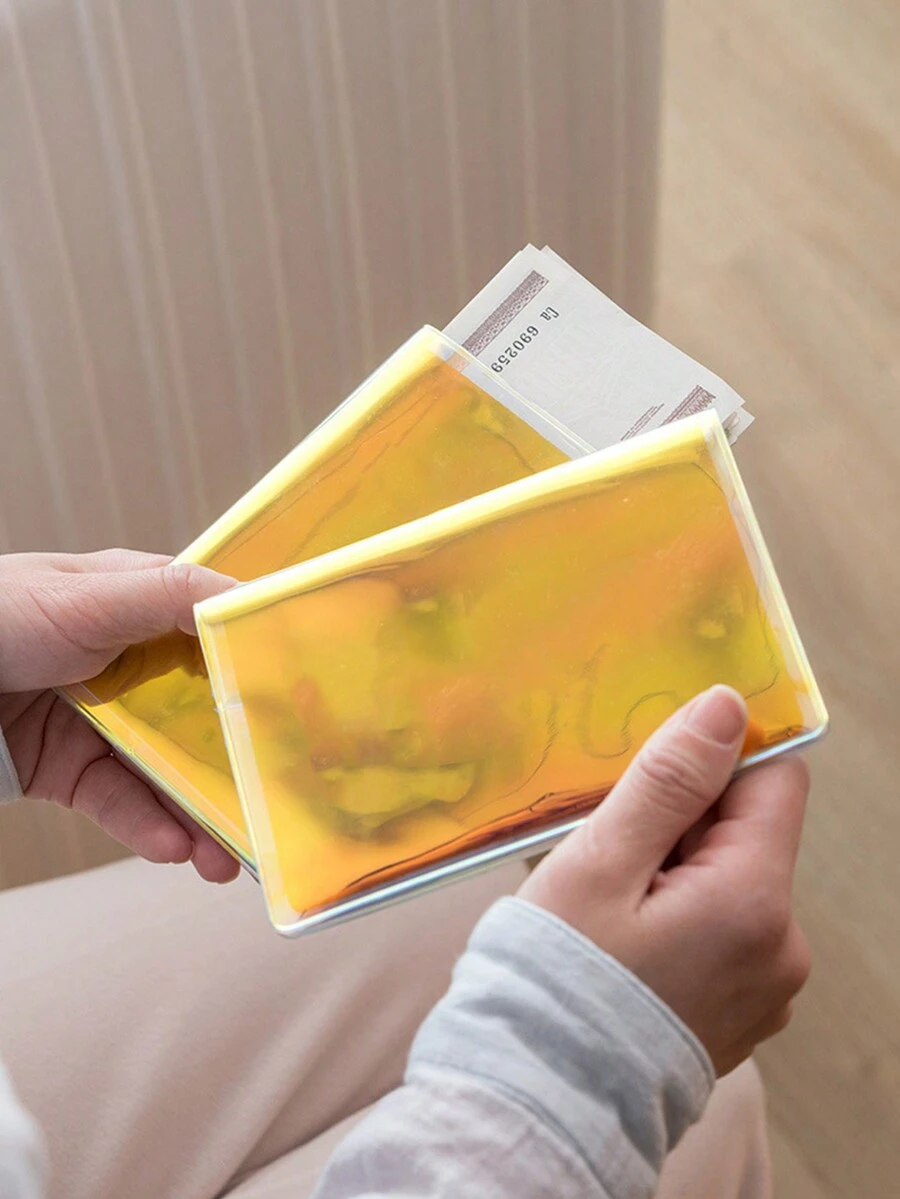 1pc Transparent PVC Passport Protector Waterproof Transparent Passport ...