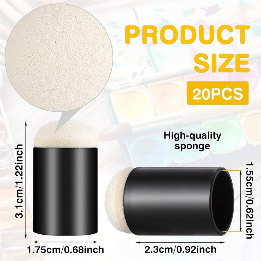 10 Pcs Finger Sponge Daubers Finger Painting Sponge Craft Drawing Set ...