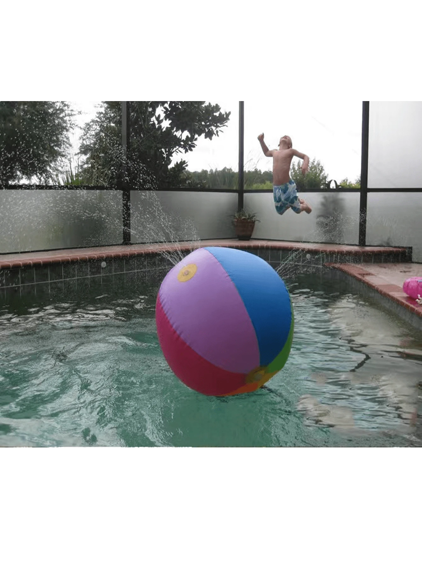 Bola Inflável de Água Aspersora, Uso Duplo para Água e Terra, Ideal ...