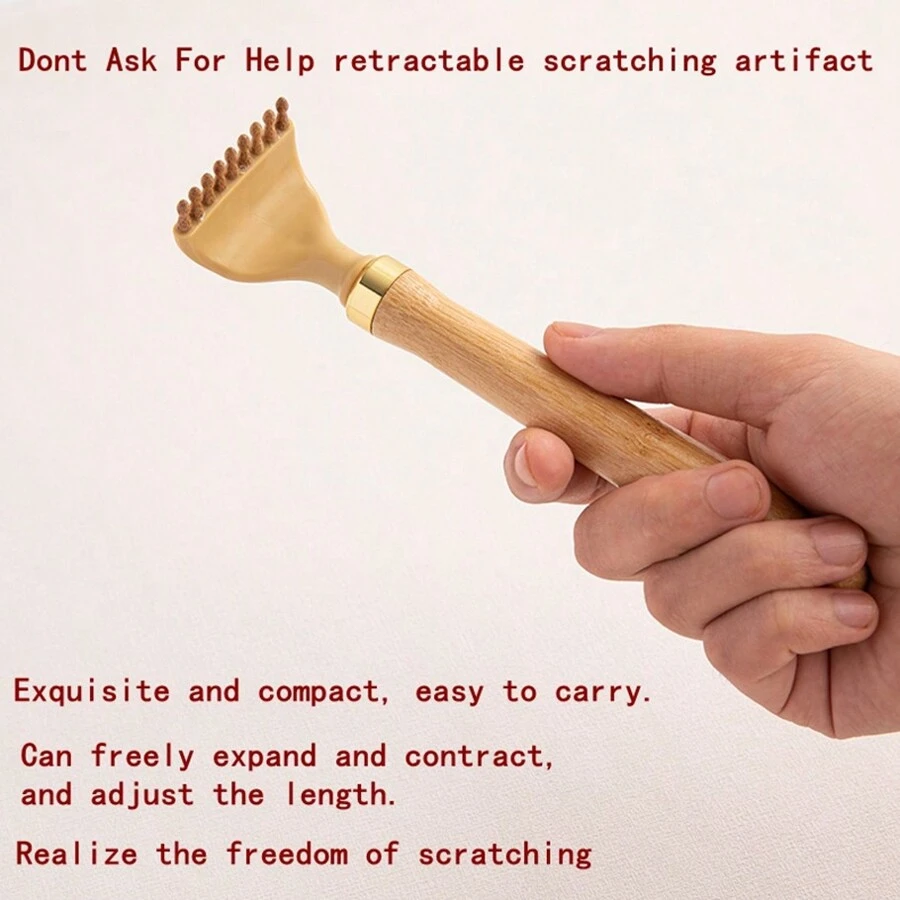 Portable Extendable Back Scratcher, Telescoping Itching Relief Tool For ...