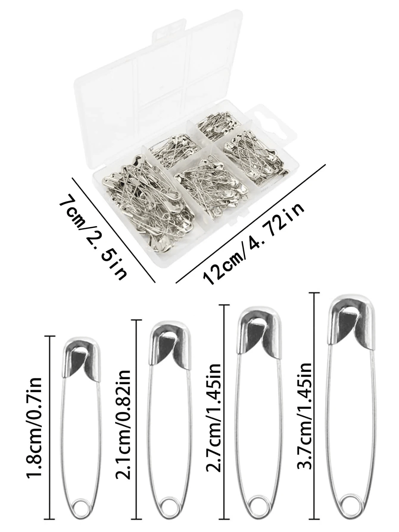 150pcs/Set Steel Safety Pins, Modern Minimalist Home Safety Pin Set ...