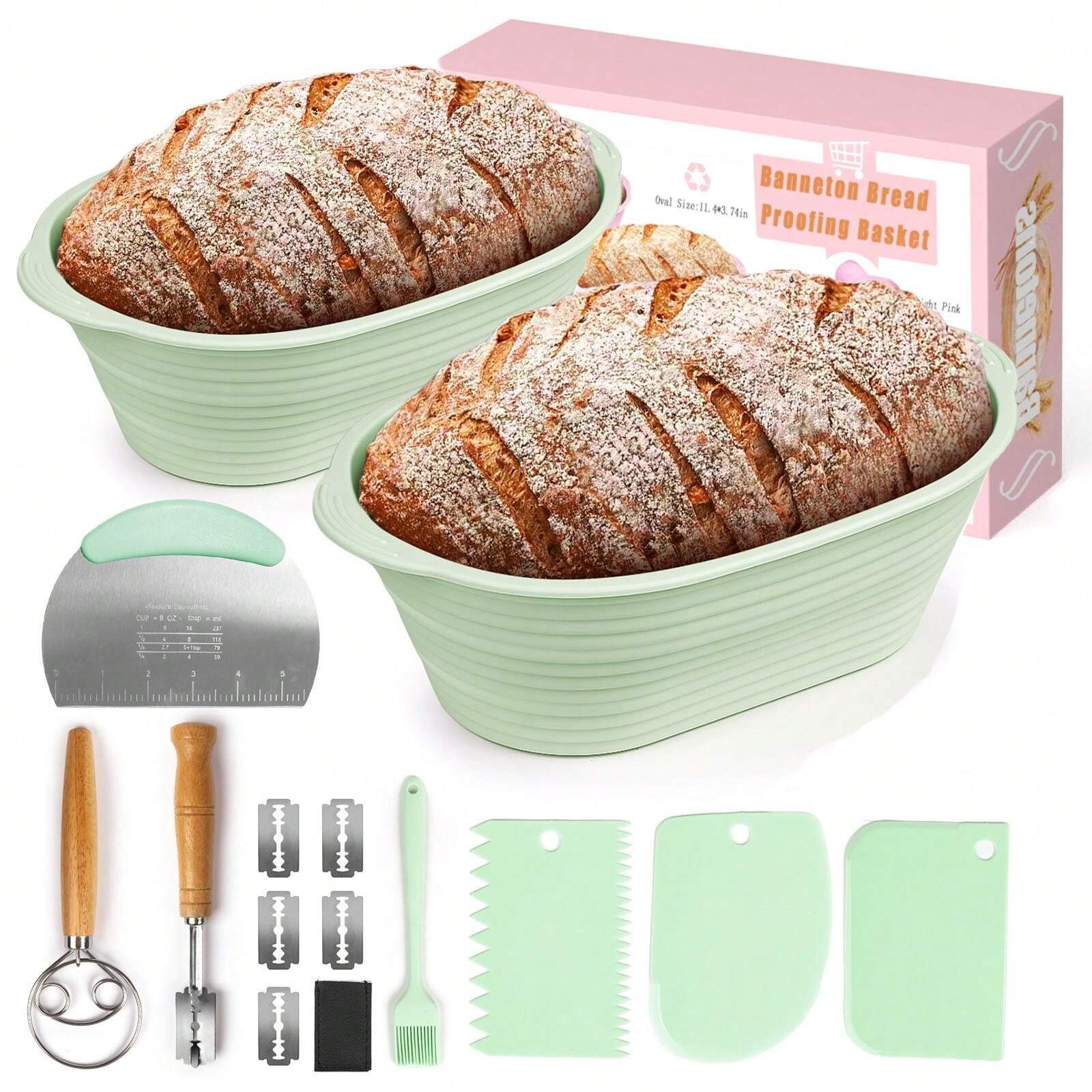 Sourdough Bread Baking Supplies, Silicone Banneton Bread Proofing ...