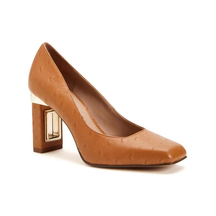 Katy Perry KATY PERRY The Hollow Heel Pump Womens Block Heel Square Toe ...