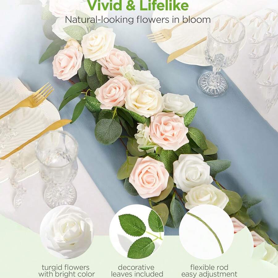 Real Looking Fake Roses With Stem For DIY Wedding Bouquets Centerpieces ...