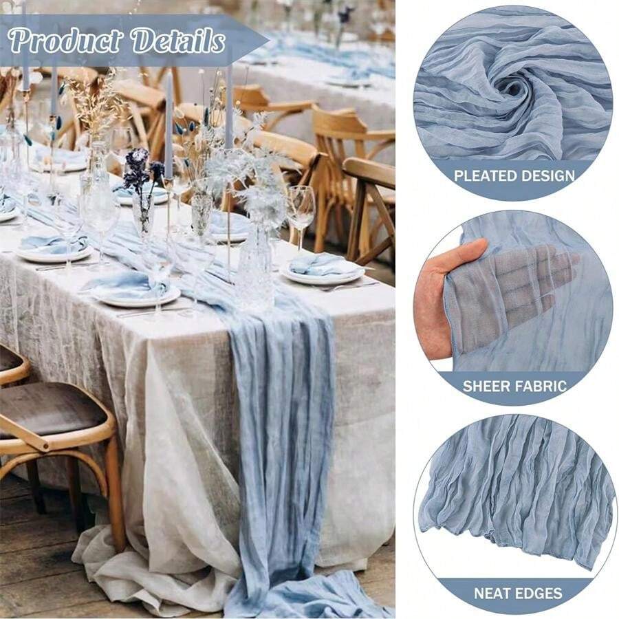 Elegant Solid Color Table Runner, Graceful Table Decoration For High ...
