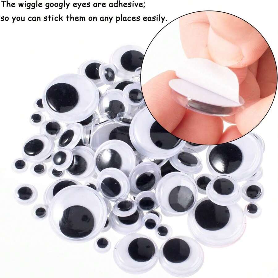 130pcs Pipe Cleaners Pom Poms Googly Eyes,Includes 100pcs Chenille ...