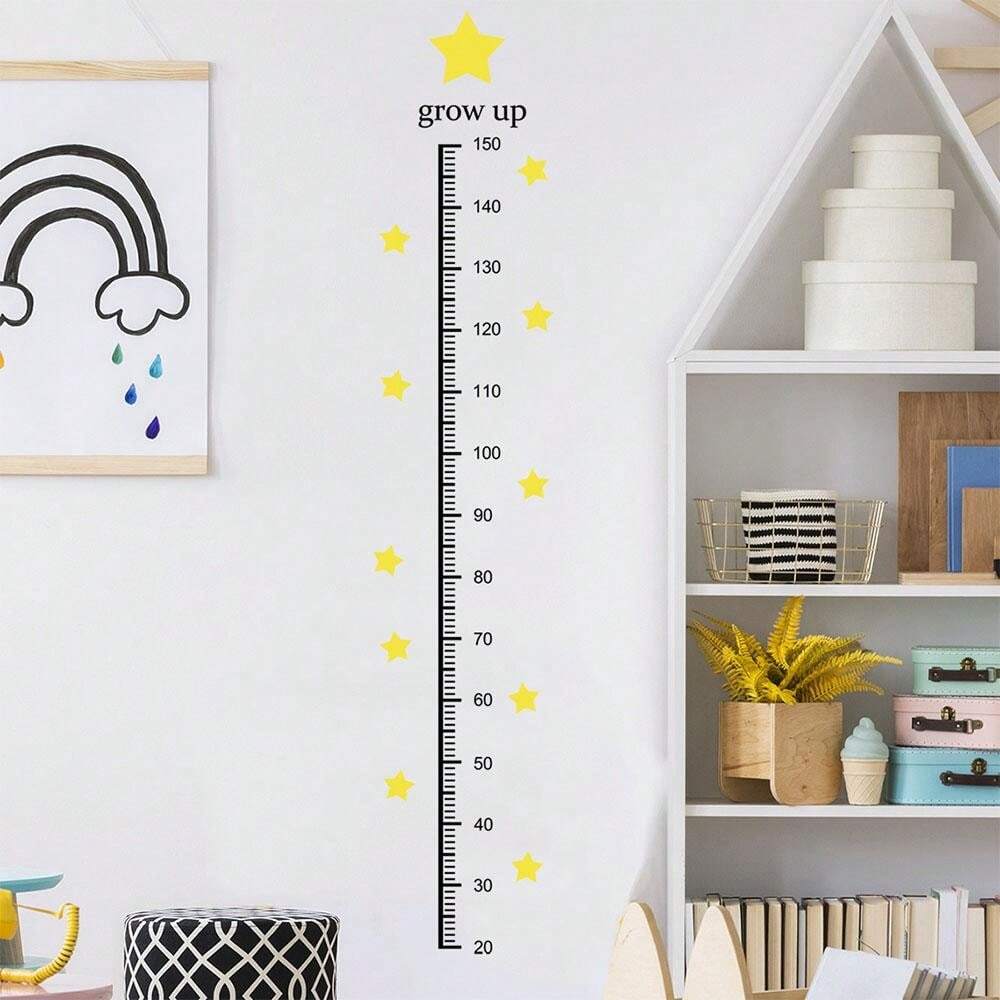 1 PC Baby Height Growth Chart Removable DIY Growth Chart Decal Home ...