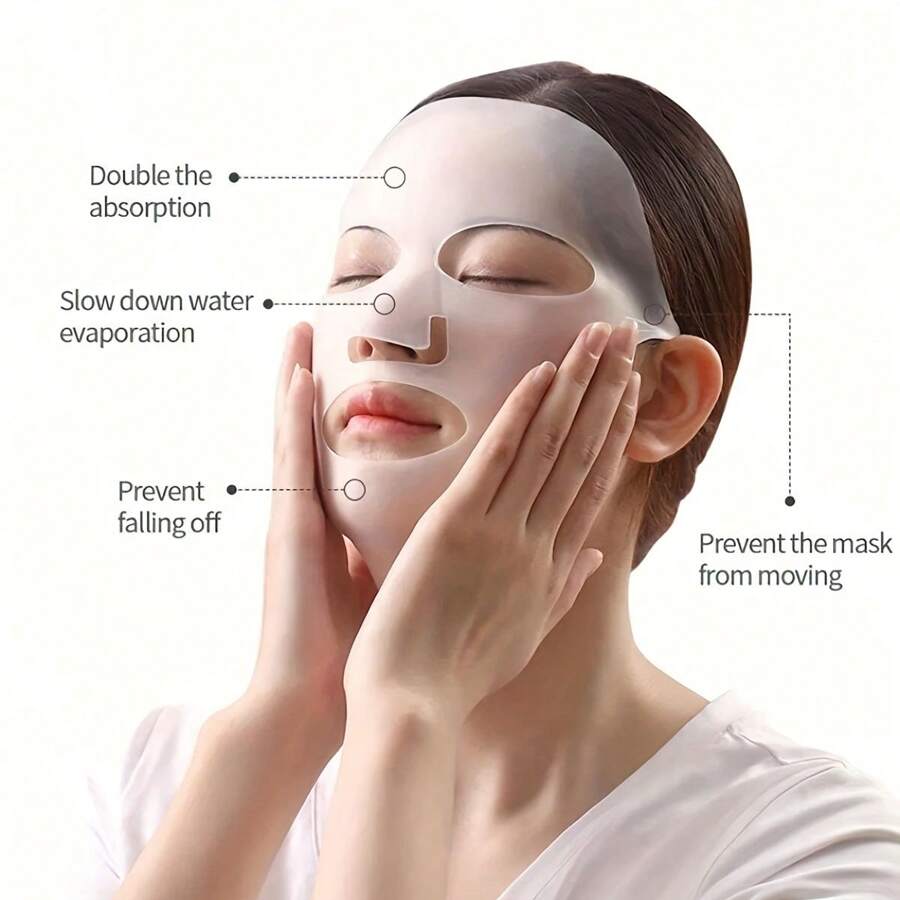 1pc 3D Silicone Mask Face Women Skin Care Tool Hanging Ear Face Mask ...
