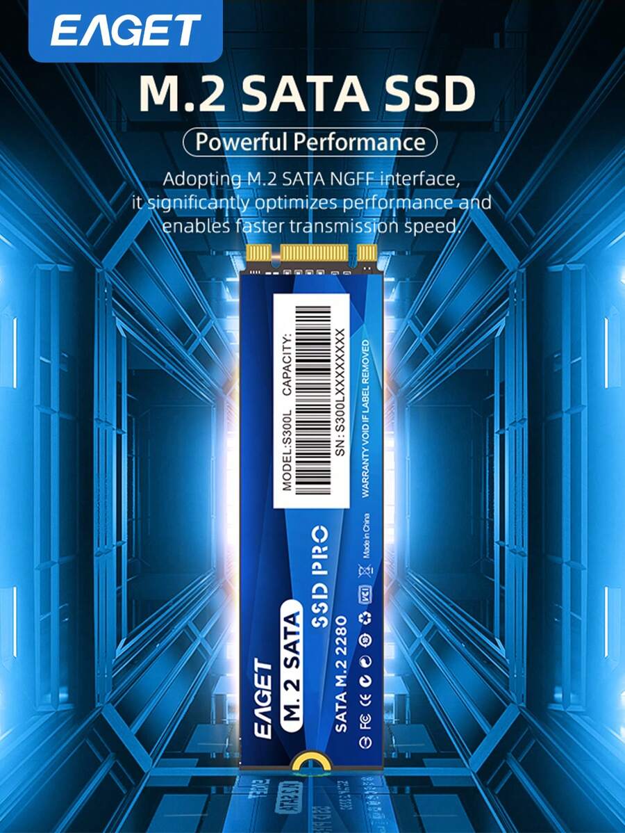 EAGET M.2 SATA 3 SSD Festplatte NGFF 2280 6 Gb 4 TB 2 TB 1 TB 512 GB ...