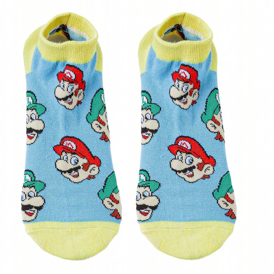 / 10Pairs Super Mario Brother Gamers Socks Cartoon Anime Gamers Socks ...