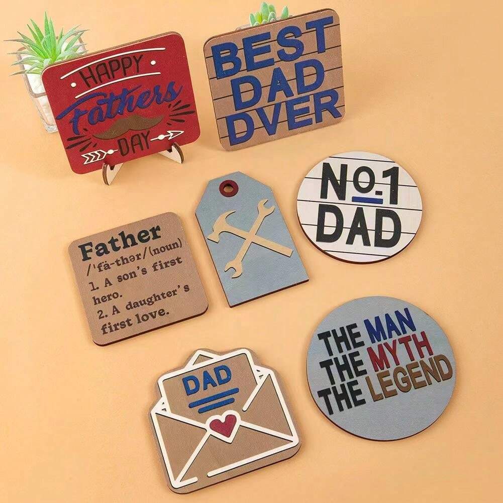 Father Quotes Series Home Living Room Desktop Decoration Set, Layered ...