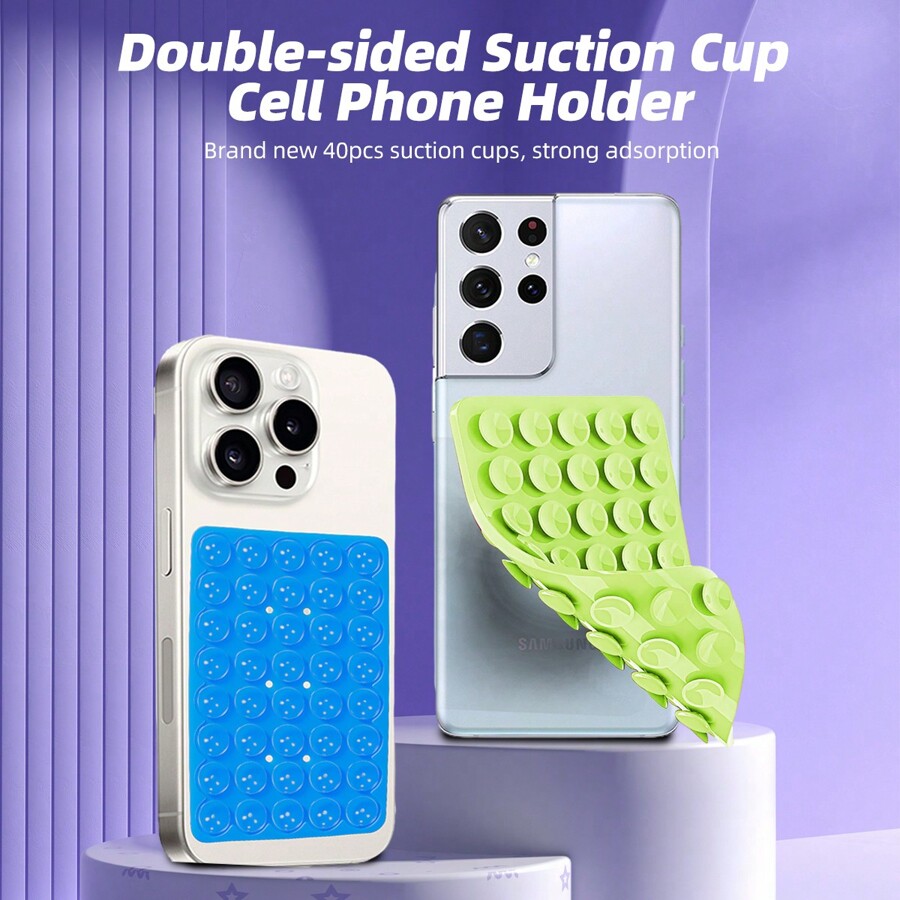 FONKEN Double Side Backed Silicone Suction Pad For Mobile Phone Fixture ...