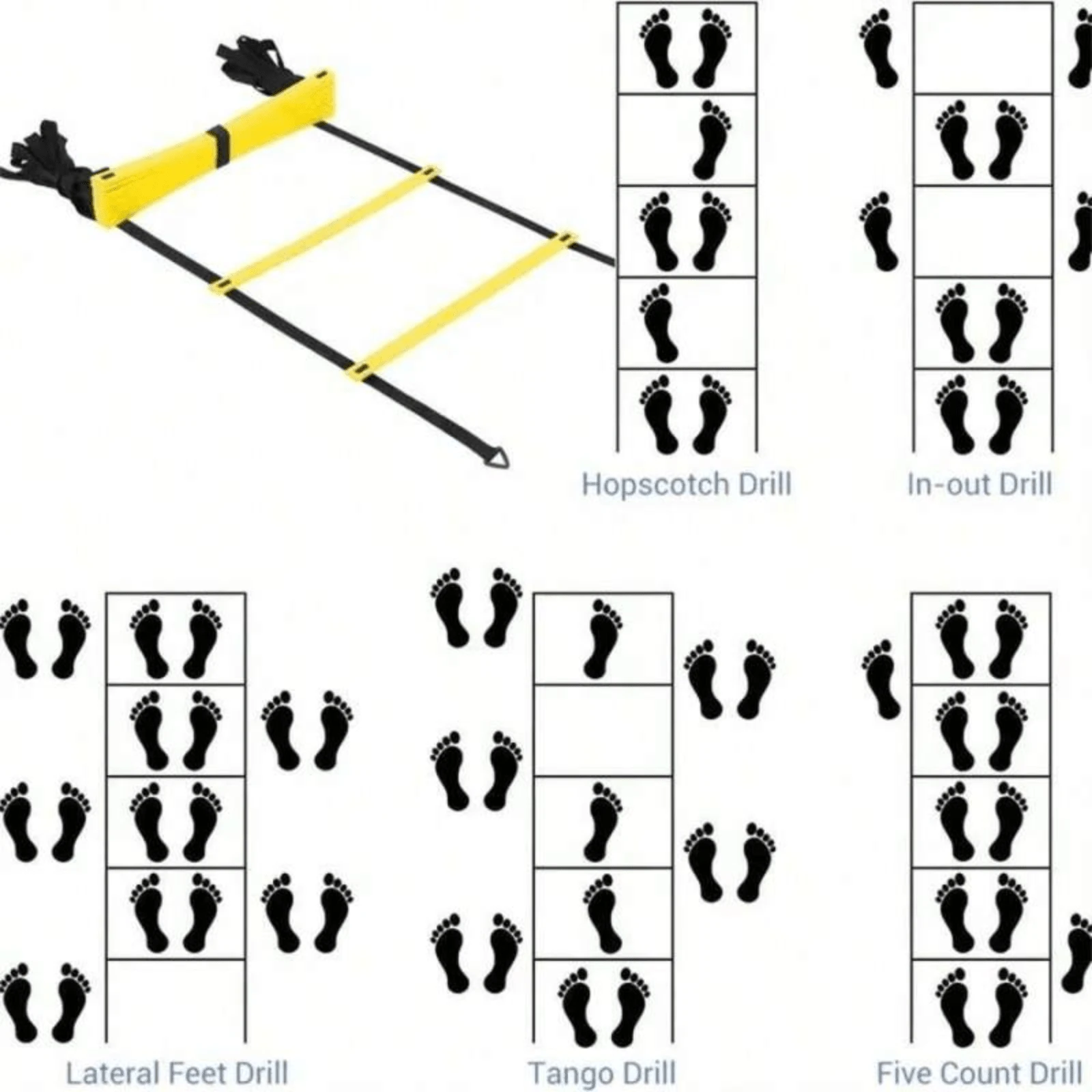 Agility Ladder For Speed Training-Improve FootworkCoordination, And ...