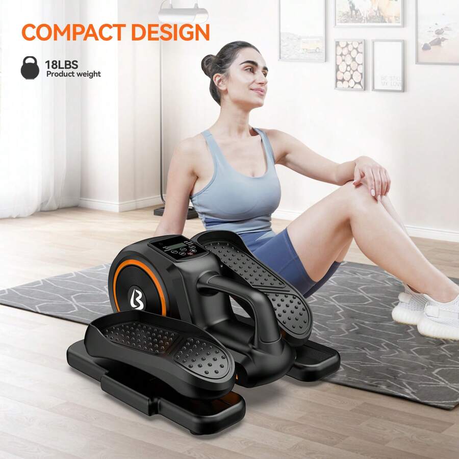 pooboo Fully Assembled Under Desk Electric Elliptical, Quiet Seated Leg ...