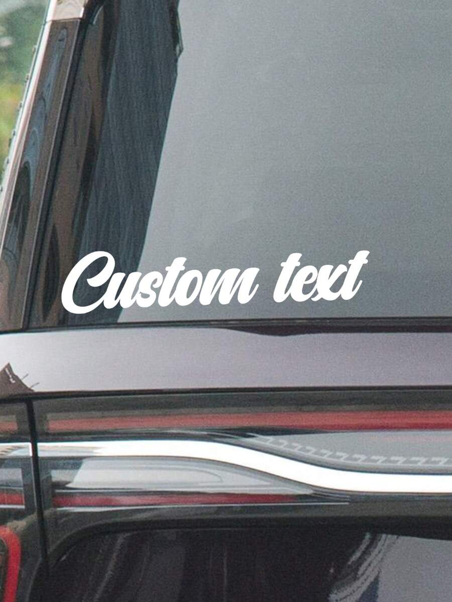 1pc Custom Text Car Sticker | SHEIN USA
