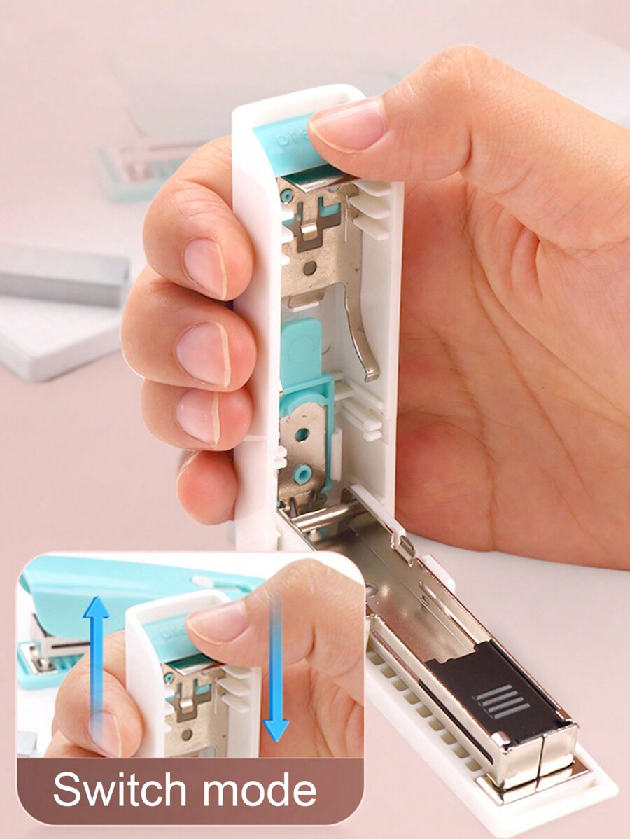 1pc Macaron Color Folding Stapler, Portable & Labor-Saving Staple ...