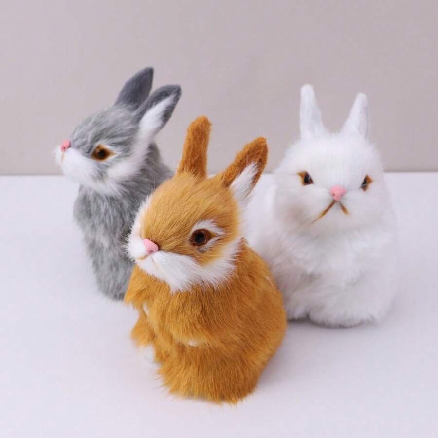 Simulation Chick Rabbit Plush Toy Easter Cognition Chicken Model ...
