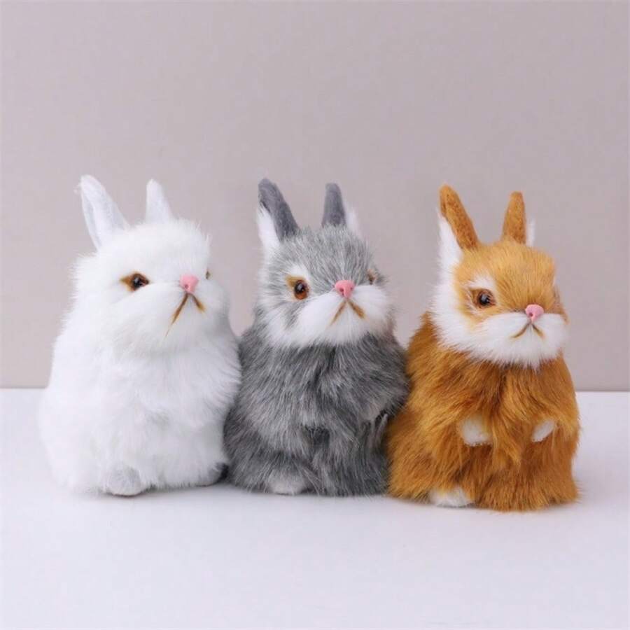 Simulation Chick Rabbit Plush Toy Easter Cognition Chicken Model ...