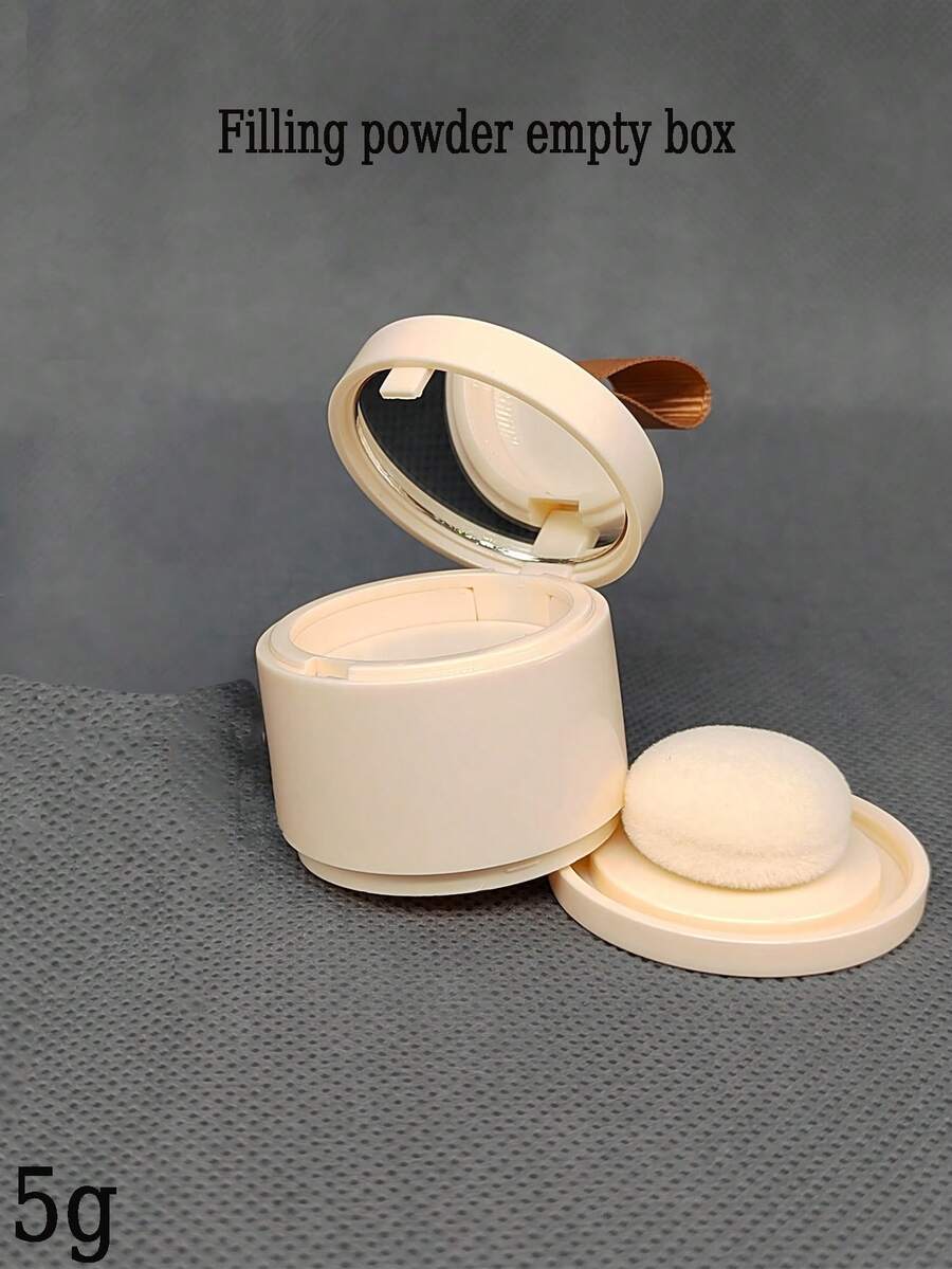 1pc 5g Yellow Contouring Powder Refill Empty Case With Ribbon, Suitable ...