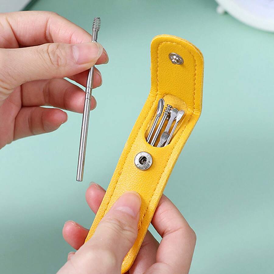 6-Piece Ear Wax Removal Kit: Innovative Spring Design, Reusable Ear ...