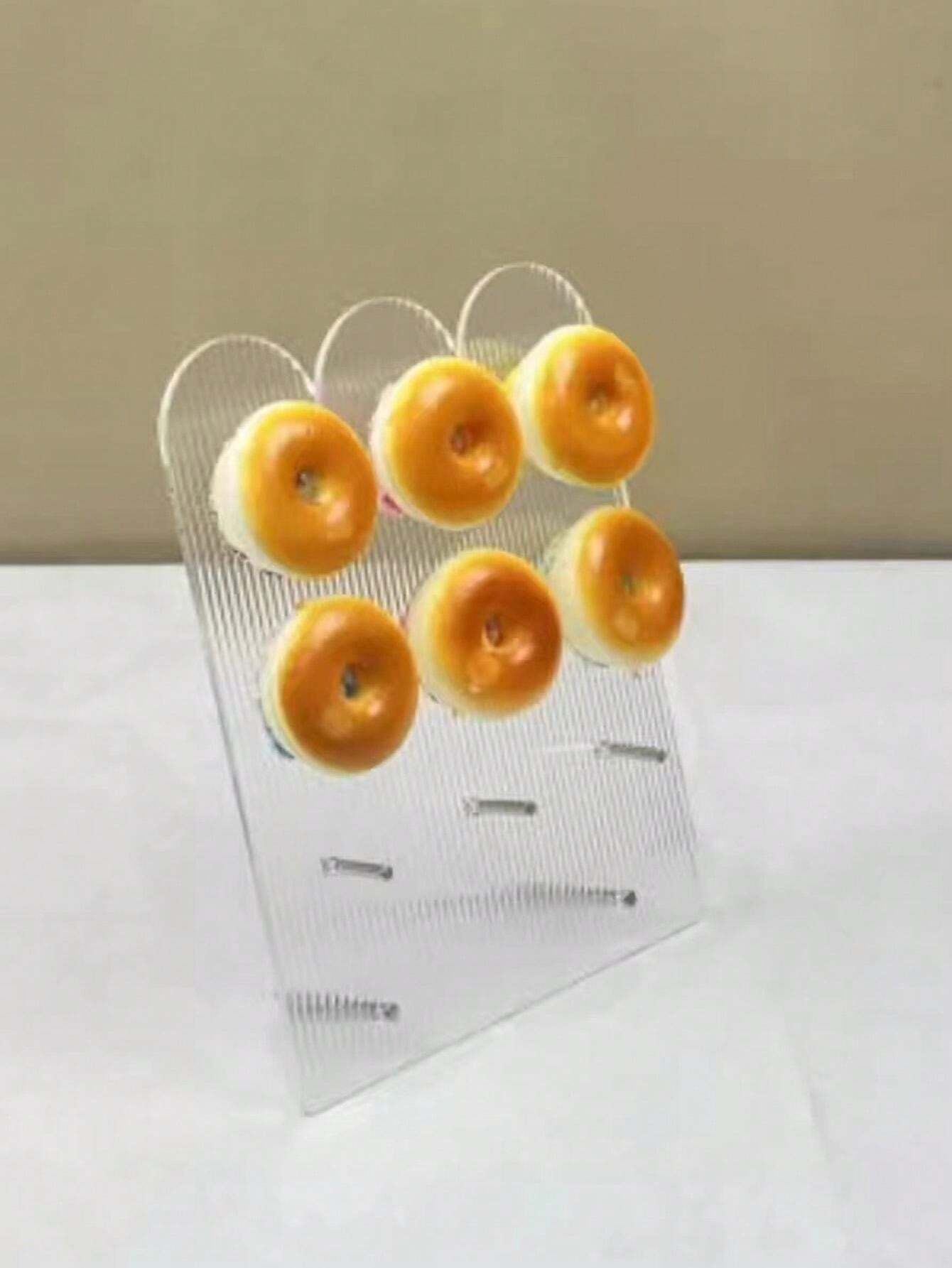 Acrylic Donut Display Stand, Wedding Decoration Wood Tabletop Dessert ...