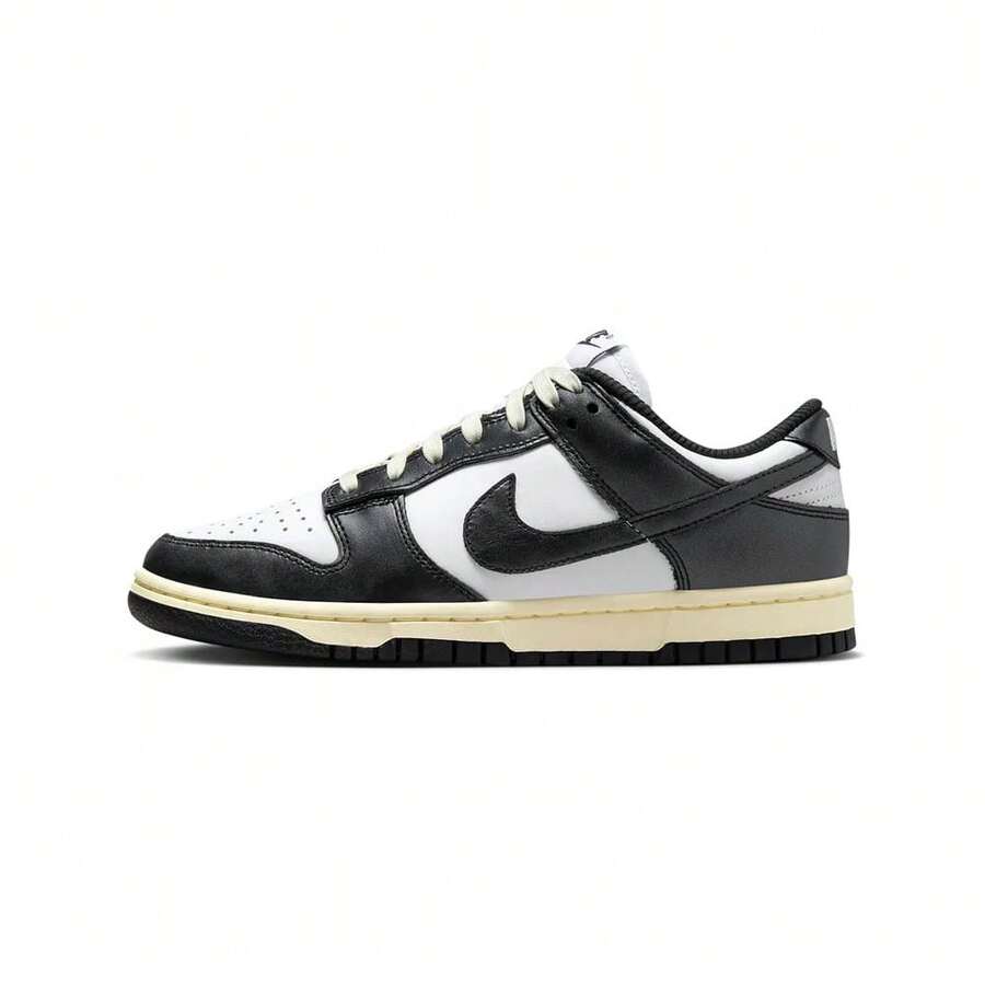 Nike (W) Nike Dunk Low Vintage Black And White W US SNEAKERS SPORTSTYLE ...