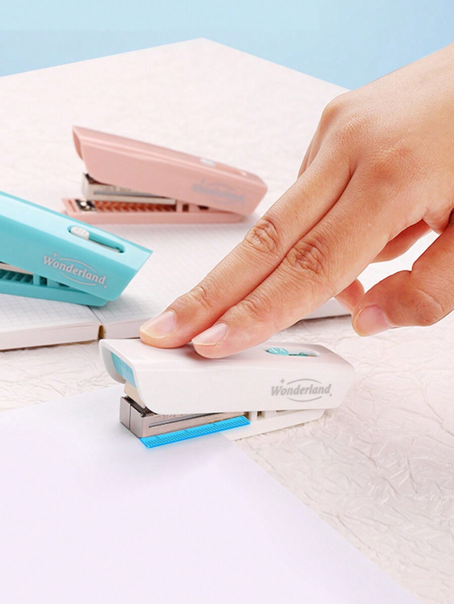 1pc Macaron Color Folding Stapler, Portable & Labor-Saving Staple ...