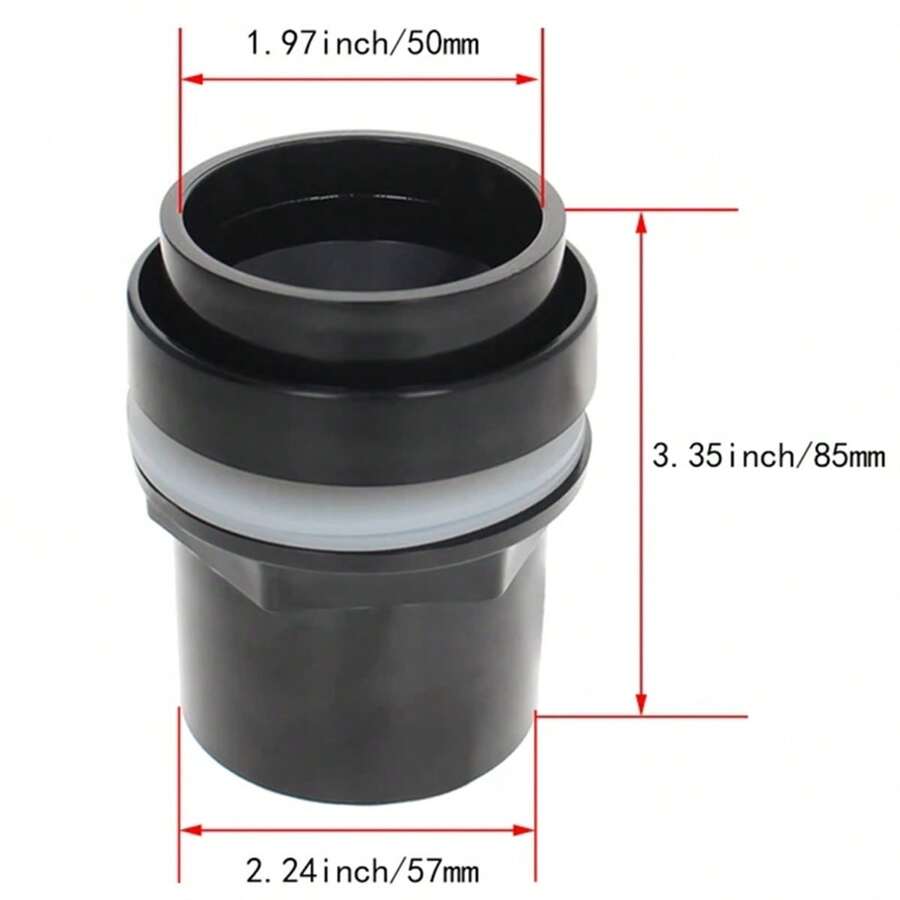 1Pc PVC Aquarium Water Pipe Connector Joint Straight Tubes Hose ...