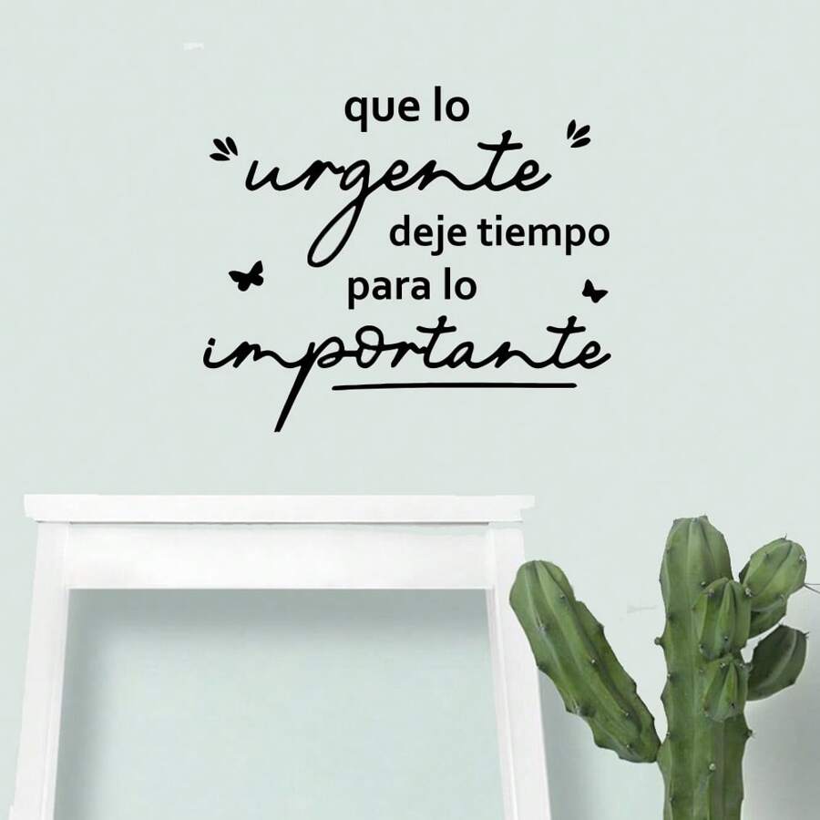 Adhesivo Inspirador en español, Frases Positivas Vinilo Decorativo de ...