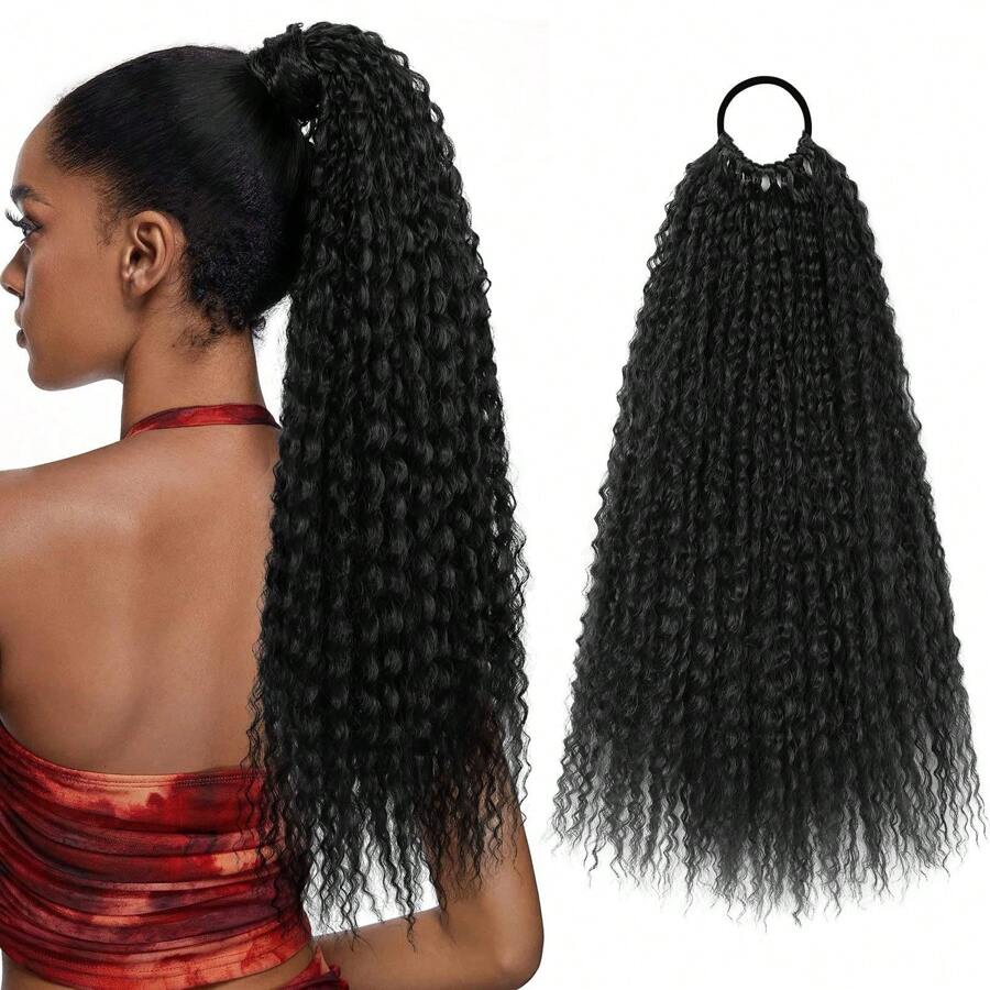 Wig Ponytail For African Tangled Hair Extensions, Ponytail Braids ...