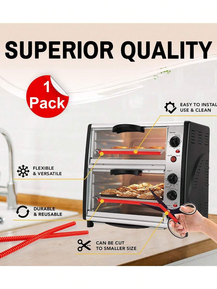 Oven Rack Guard, 14 Inch Long (1pc) - Heat Resistant Oven Rack ...