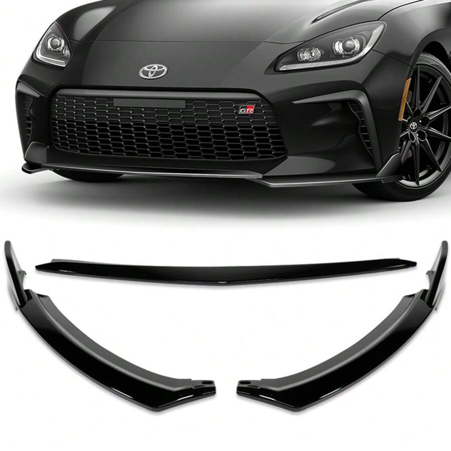 For 2022 2023 2024 Toyota GR86 ST-Style Front Bumper Spoiler Splitter ...