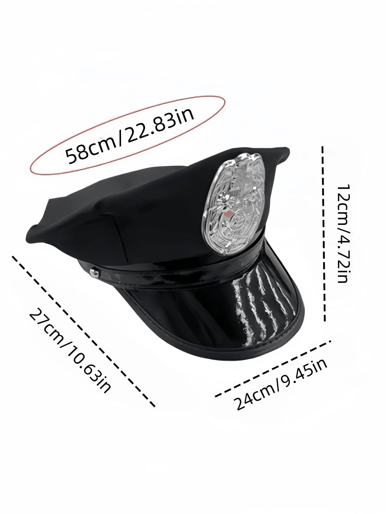 Police Officer Cosplay Costume Props Set For Women, Including Plastic ...