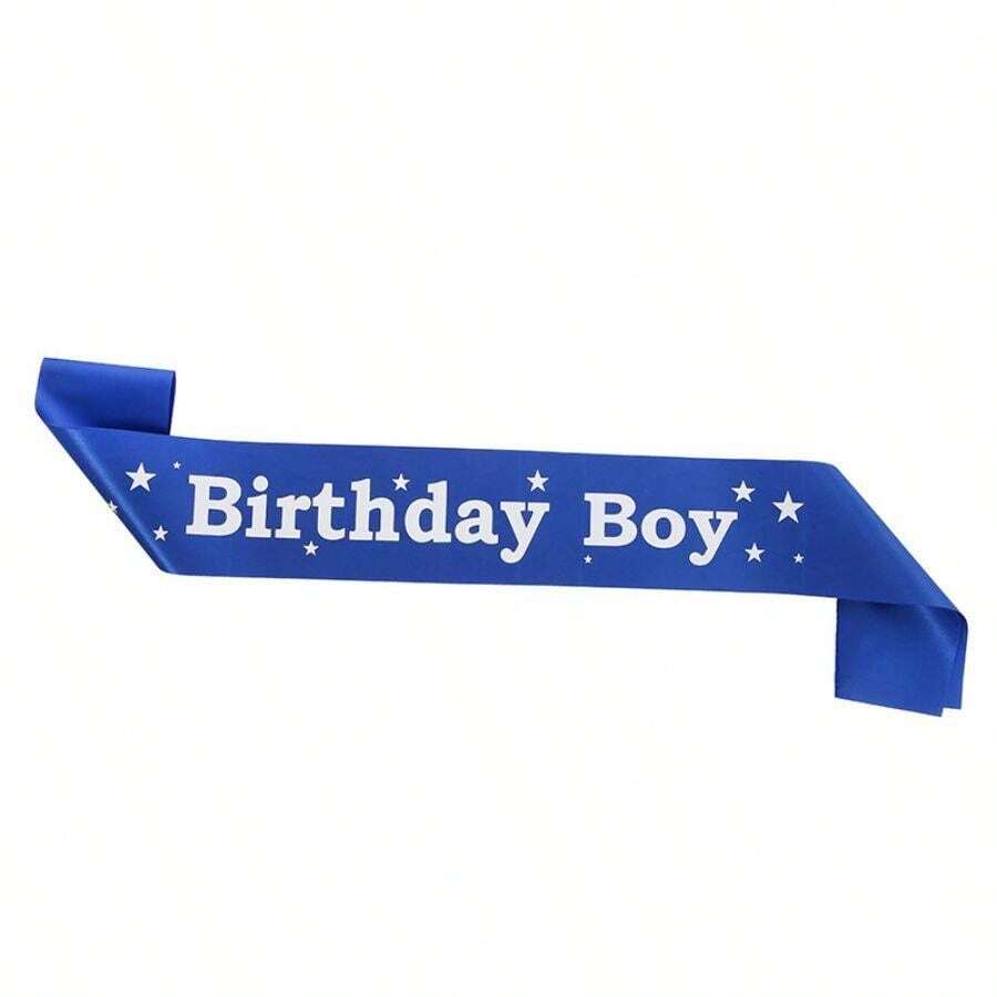 Birthday Sash Blue, Gold Foil Letter Birthday Sash For Men Funny ...