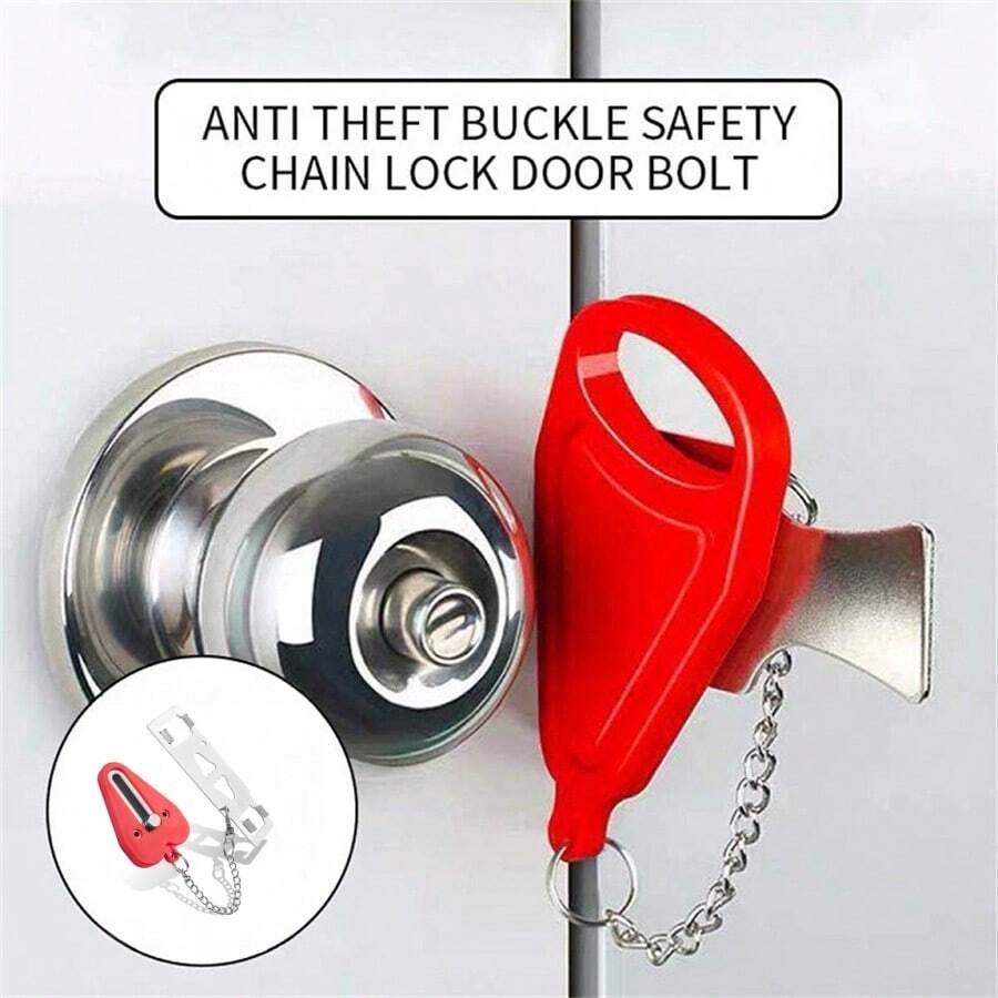 Portable Door Lock, Travel Accommodation Anti Theft Security Privacy ...