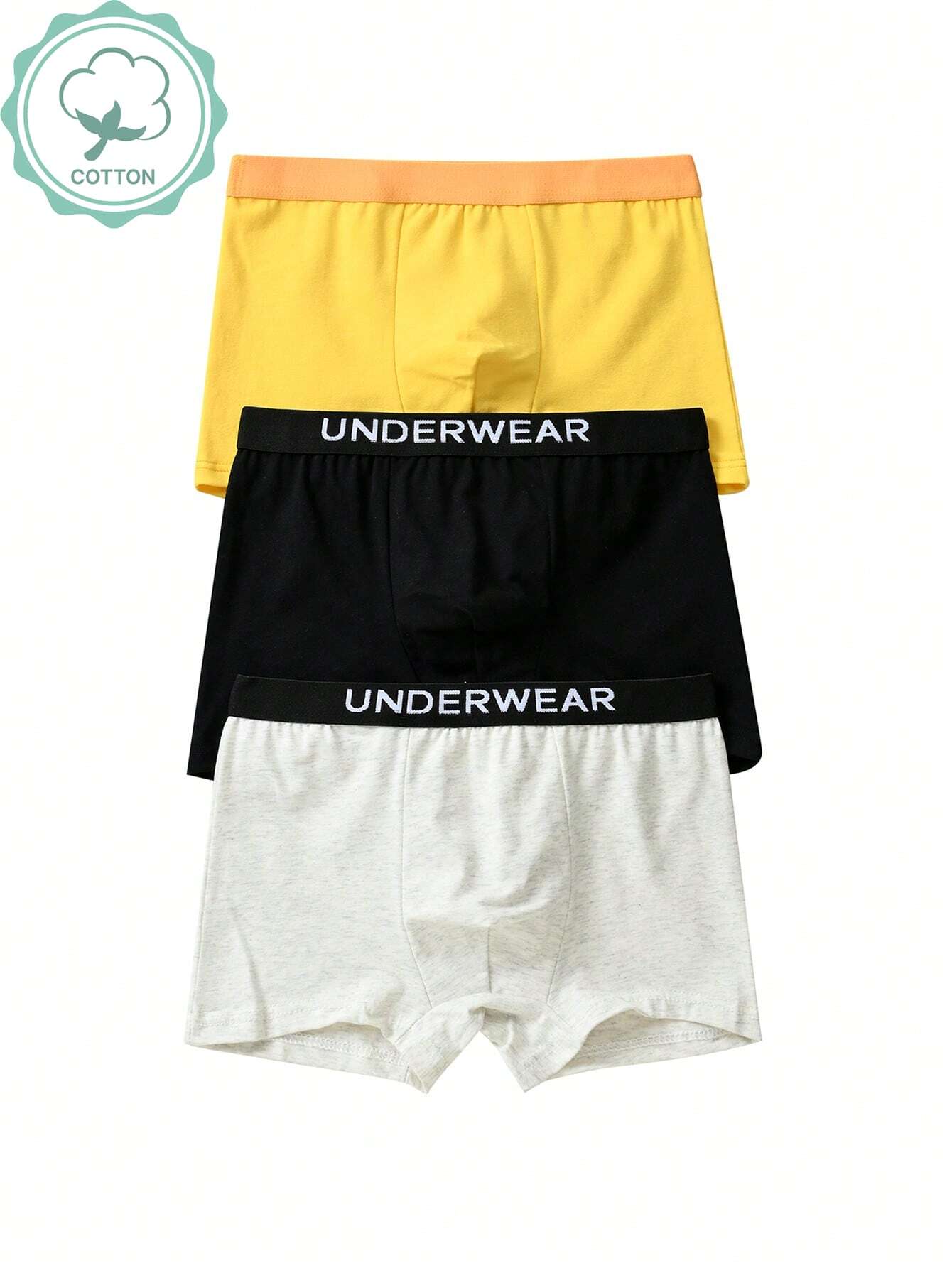 Simple Letter Jacquard Band Leisure Boxer Briefs For Tween Boys | SHEIN USA