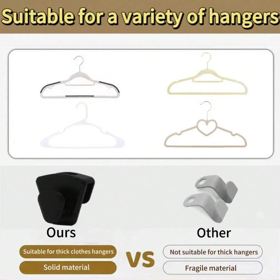 20-Piece Space-Saving Hanger Connectors, Plastic Hanger Connectors ...