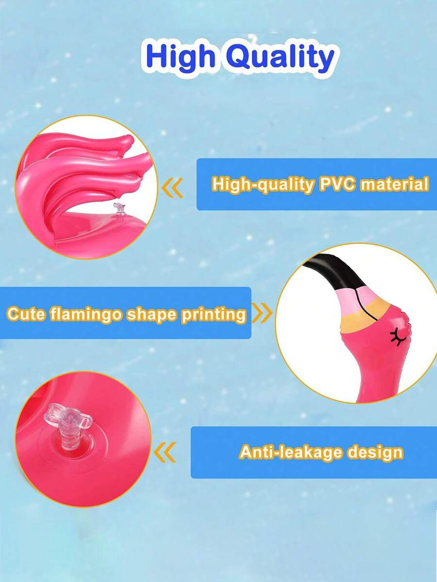 Inflatable Flamingo Pool Toys Ring Toss Pool Game Flamingos Luau Party Decor Hawaiian Beach